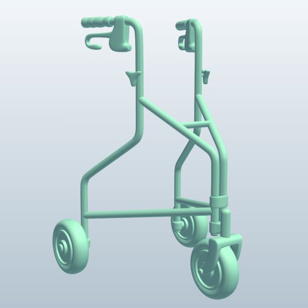 Walker 3 wheels v1 Free 3D Model - .obj .stl - Free3D