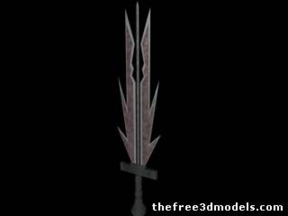 Tribble bladed sword Free 3D Model - .c4d - Free3D