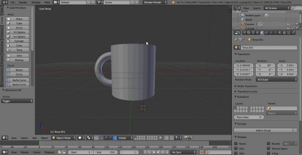 Cup Free 3D Model - .3ds .obj .blend .fbx - Free3D