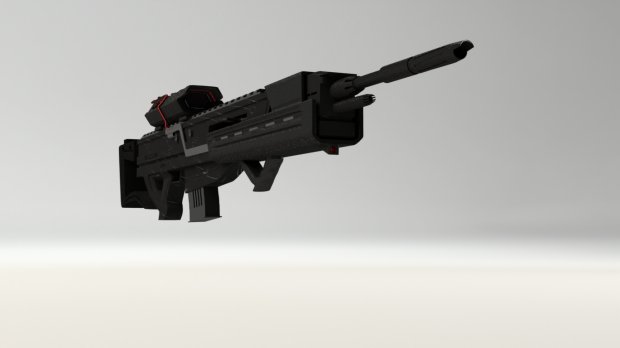 Assault rifle Free 3D Model - .obj .dae .fbx - Free3D