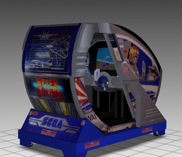 After Burner Sitdown Arcade Machine Free 3D Model - .3ds - Free3D