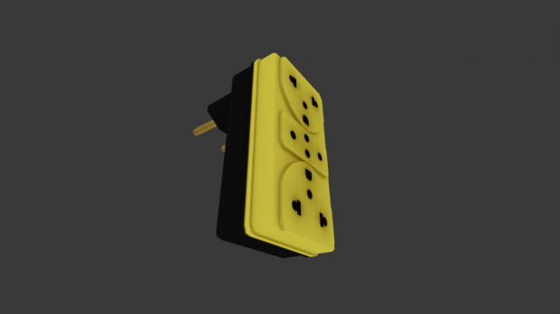 Yellow Socket Multiplier Free 3D Model - .3ds .obj .blend - Free3D