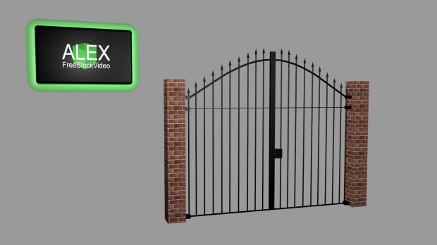 Villa Gate Free 3D Model - .obj .c4d - Free3D