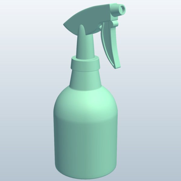 SprayBottle v1 Free 3D Model - .obj .stl - Free3D