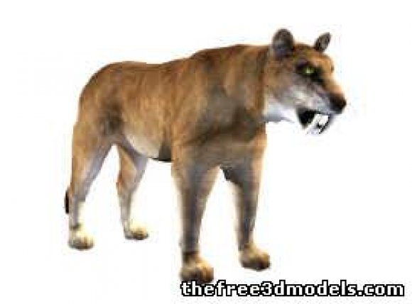 Sabertooth Free 3D Model - .3ds .obj .max .lwo .mtl .sldprt - Free3D
