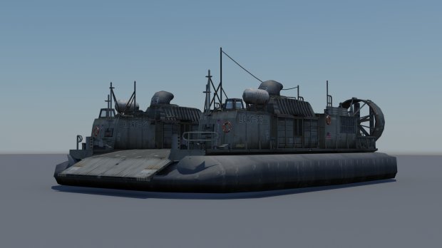 LCAC-27 Hovercraft Free 3D Model - .3ds .obj .max .fbx .tga - Free3D