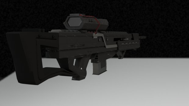 Assault rifle Free 3D Model - .obj .dae .fbx - Free3D