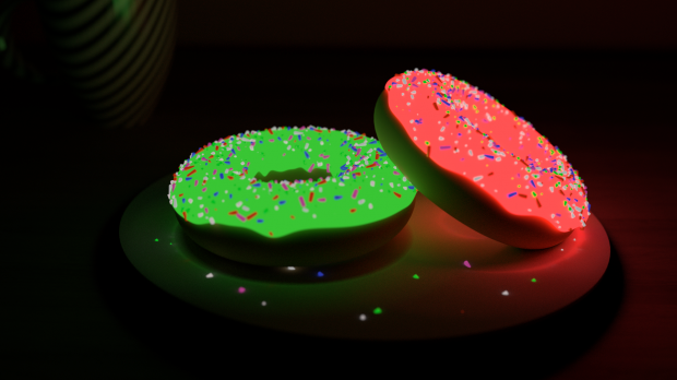 Radioactive Donuts Free 3D Model - .blend - Free3D