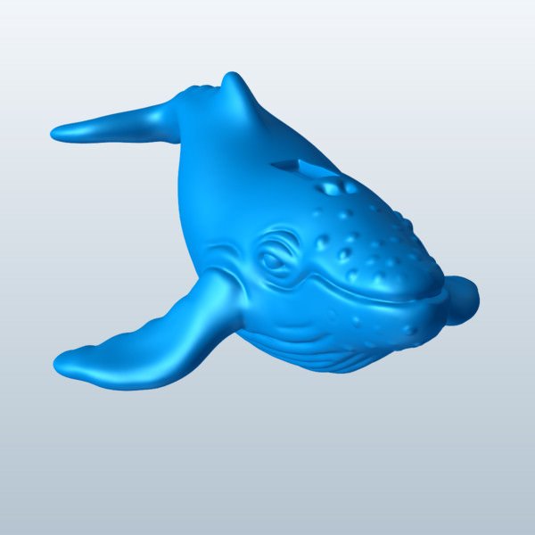 Ballena jorobada v1 Modelo 3D gratis - .obj .stl - Free3D