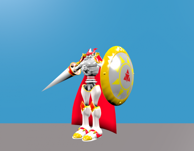 Gallantmon(Dukemon) Free 3D Model - .obj .blend .fbx - Free3D