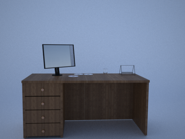 Computer Table Free 3D Model - .obj .max .mtl - Free3D