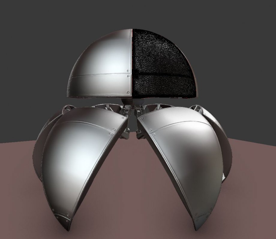 Sphere Bot High Poly Version Free 3D Model - .blend - Free3D