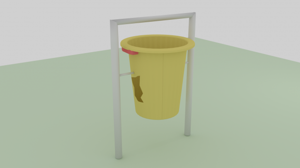 Broken dustbin Free 3D Model - .obj .blend .fbx - Free3D