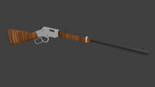 Lever Action Rifle Free 3D Model - .fbx - Free3D