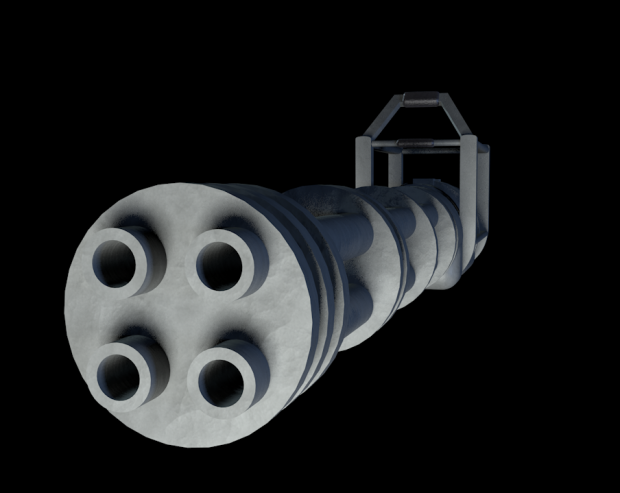 Minigun Free 3D Model - .obj .c4d - Free3D