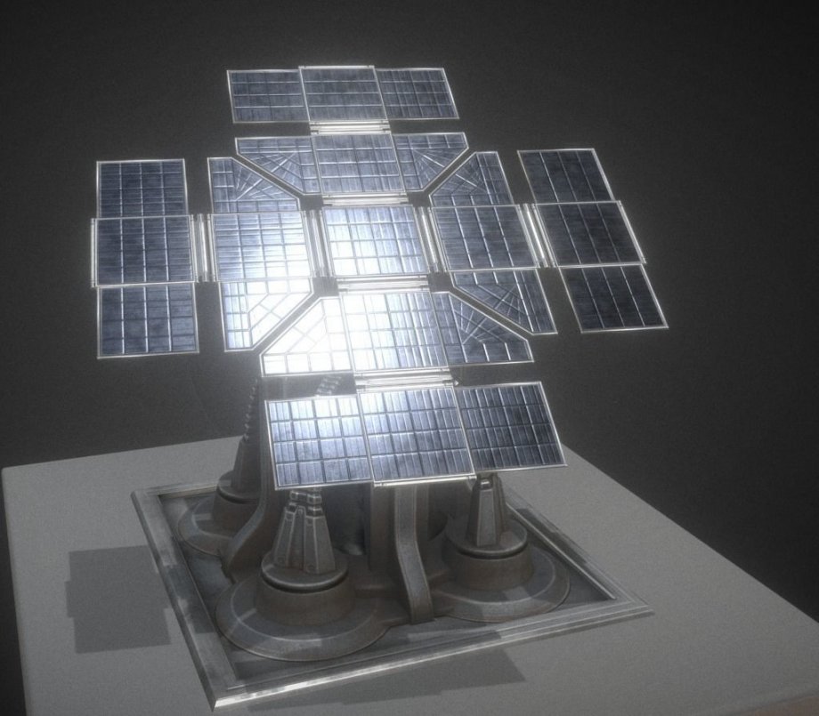 Futuristic Solar Power Tower Rigged Free 3D Model - .blend - Free3D