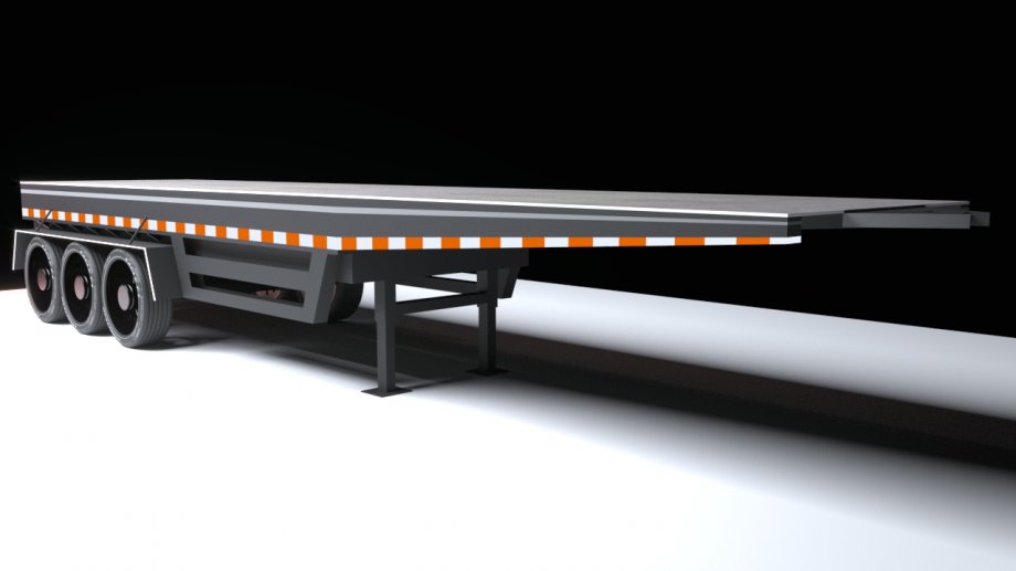 Truck Trailer Free 3D Model - .c4d - Free3D