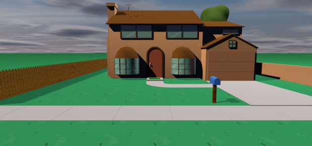 Simpson's house Free 3D Model - .3ds .obj .dae .c4d .fbx - Free3D