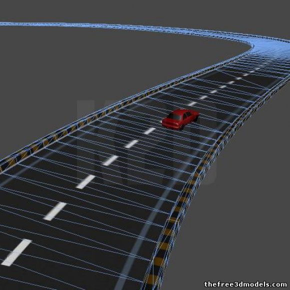 Racing Track - Track01 Free 3D Model - .3ds .sldprt - Free3D