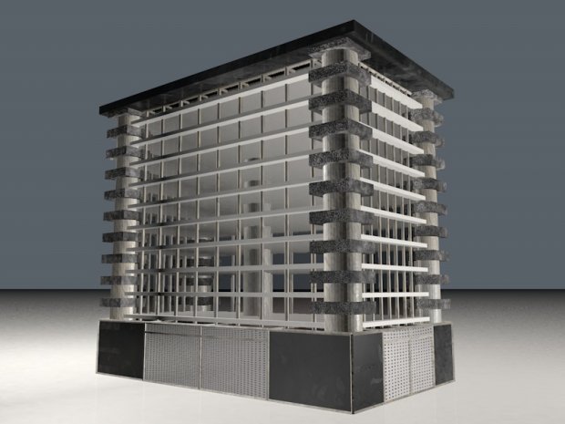 Building Free 3D Model - .3ds .obj .c4d - Free3D