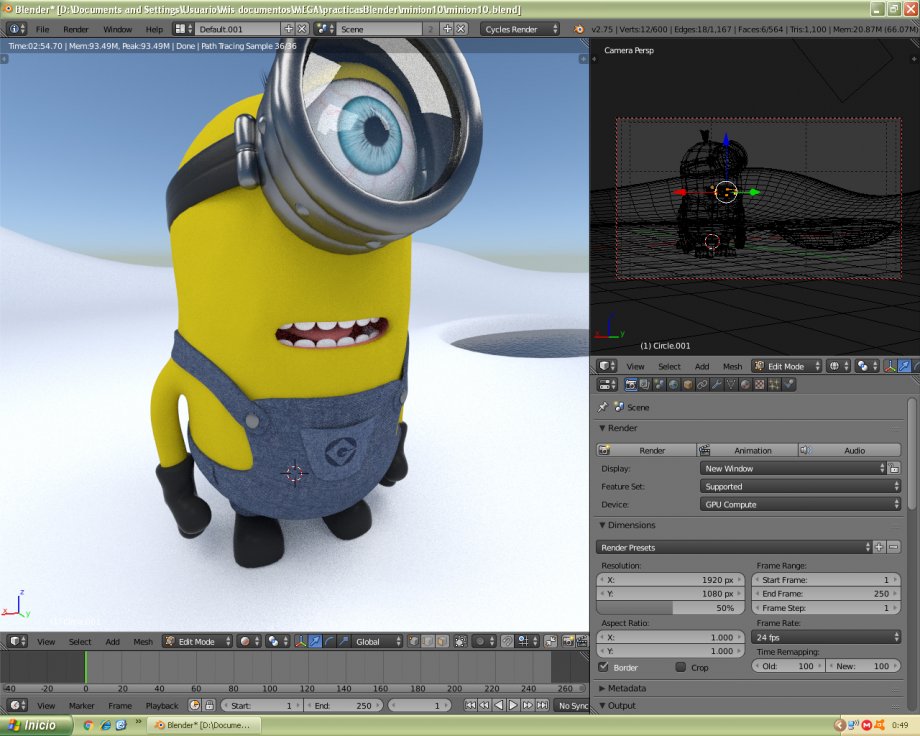 Minion 10 Free 3D Model - .blend - Free3D