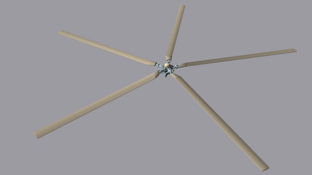 Main rotor for Mi-24 Hind Gunship Free 3D Model - .obj .lwo - Free3D
