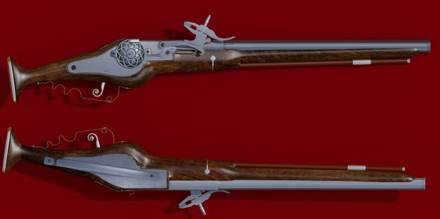 Wheel Lock Pistol Free 3D Model - .obj - Free3D