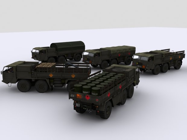 Faun L912/21 German Army Truck Free 3D Model - .3ds .obj .max .mtl .tga ...