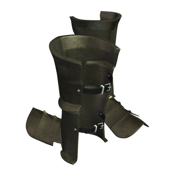 Greaves Armor ver D v1 Free 3D Model - .obj .stl - Free3D
