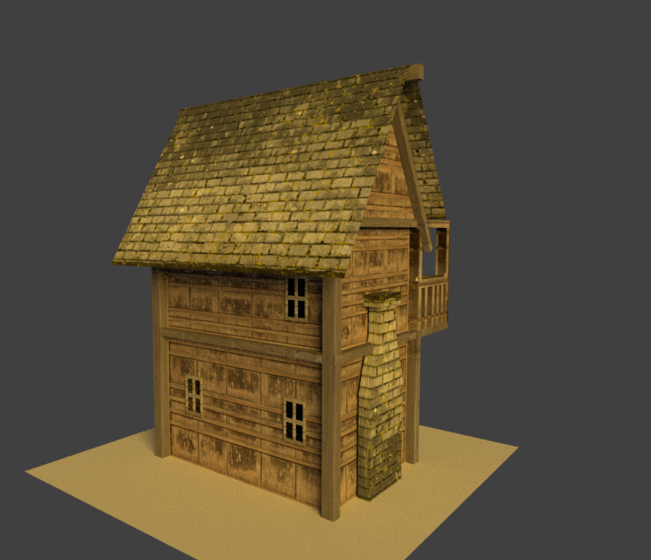 Small cottage Free 3D Model - .blend - Free3D