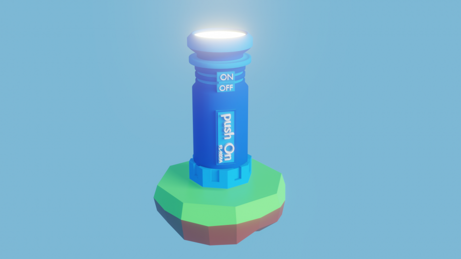 Low poly flash light Free 3D Model - .obj .mtl .fbx .blend .x3d ...