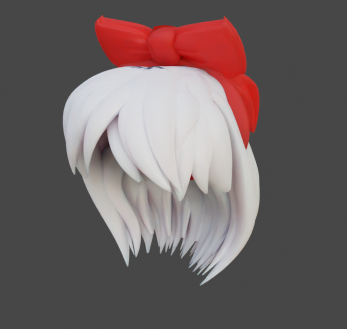 Stylized shorthair with a bow Free 3D Model - .blend - Free3D