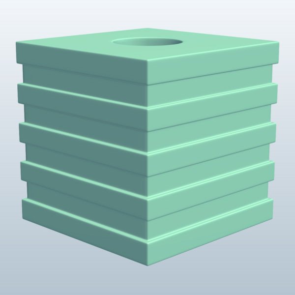 Cuboid with Stripes v1 Free 3D Model - .obj .stl - Free3D