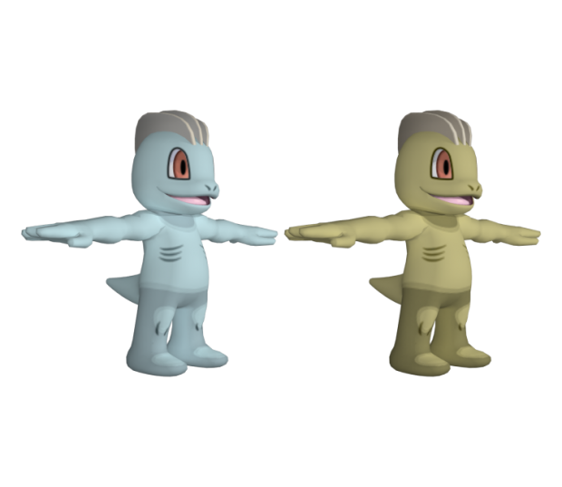 Machop (Pokemon) Free 3D Model - .dae .fbx - Free3D