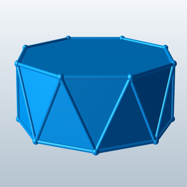 Octagonal antiprism v1 Free 3D Model - .obj .stl - Free3D