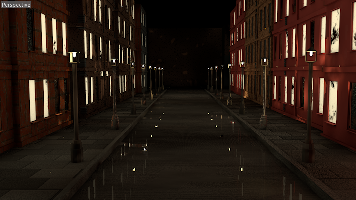 Wet Street Free 3D Model - .C4d - Free3D