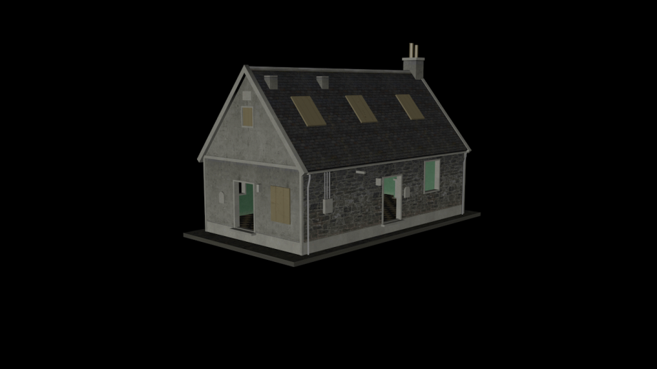 Cottage house Free 3D Model - .c4d - Free3D