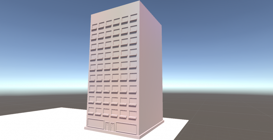 Simple Apartment Building Free 3D Model - .dae .fbx - Free3D