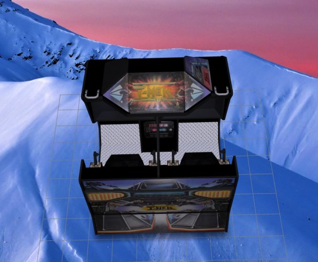 T-MEK - Upright Arcade Machine Free 3D Model - .3ds - Free3D