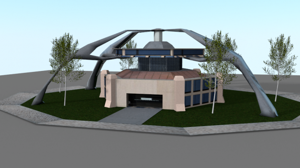 Techy House Free 3D Model - .3ds .obj .blend - Free3D