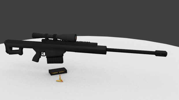 .50 Cal Sniper Free 3D Model - .3ds .obj .blend .fbx .stl - Free3D