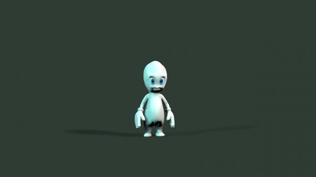 White cartoon character Free 3D Model - .c4d - Free3D