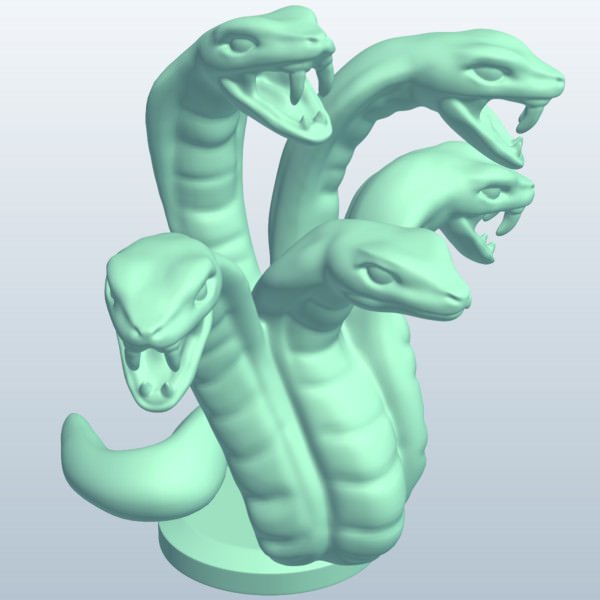 Lernaean Hydra V1 Free 3D Model - .obj .stl - Free3D