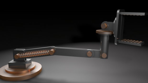 Robotic Arm - With controls! Free 3D Model - .c4d - Free3D