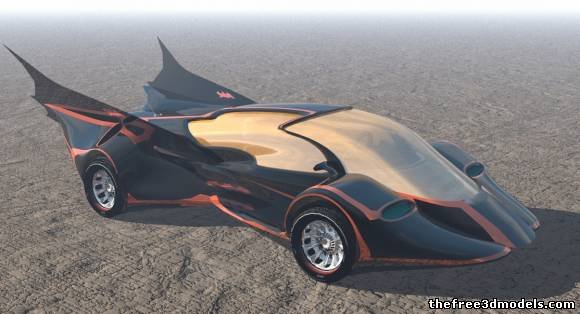 Batmobile Concept Prototype Free 3D Model - .obj - Free3D