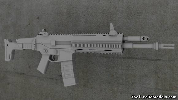 ACR bushmaster Free 3D Model - .3ds .obj .dae .c4d .mb .fbx .mtl ...