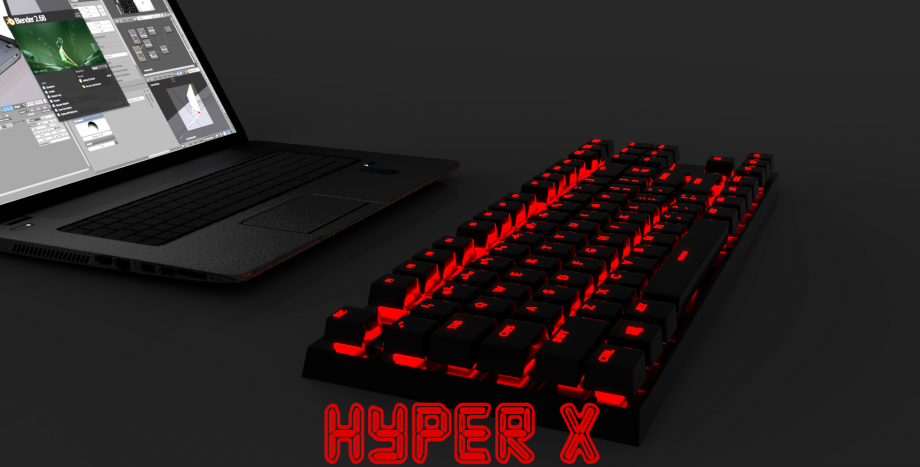 Hyper X keyboard Free 3D Model - .fbx - Free3D