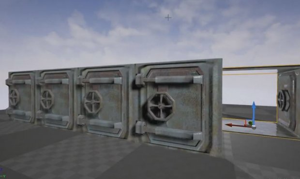 Massive Door Animation Free 3D Model - .3ds .obj .dae .blend .fbx .bvh ...