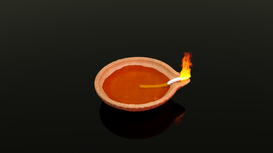 Diya Model for Diwali Free 3D Model - .3ds .obj .fbx - Free3D