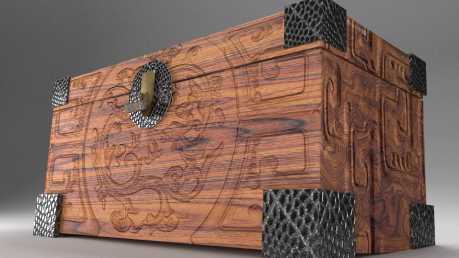 Dragon Chest Free 3D Model - .blend - Free3D